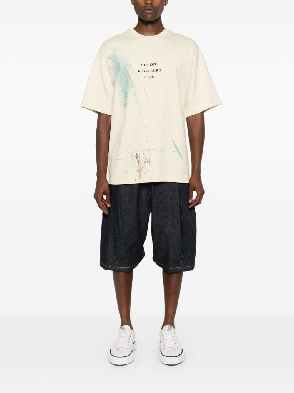 OAMC scribble organic cotton t-shirt