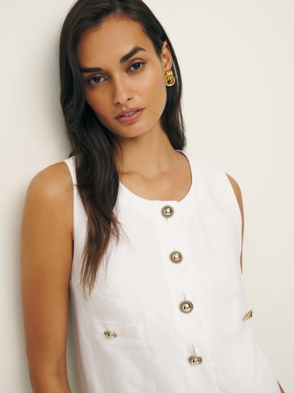 reformation tropez linen dress Reformation Tropez Dress