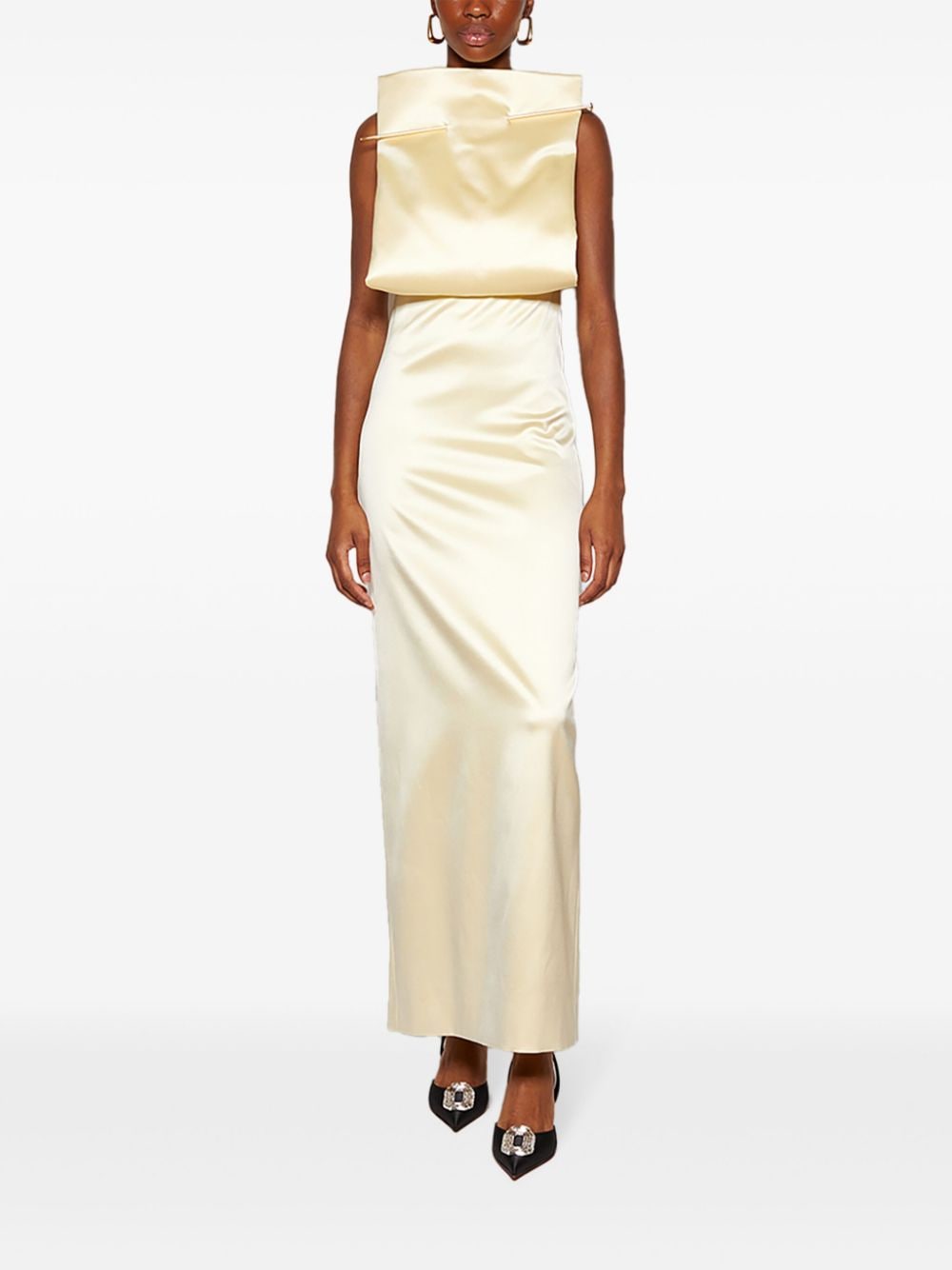 LOEWE Open-Back Silk Maxi Dress