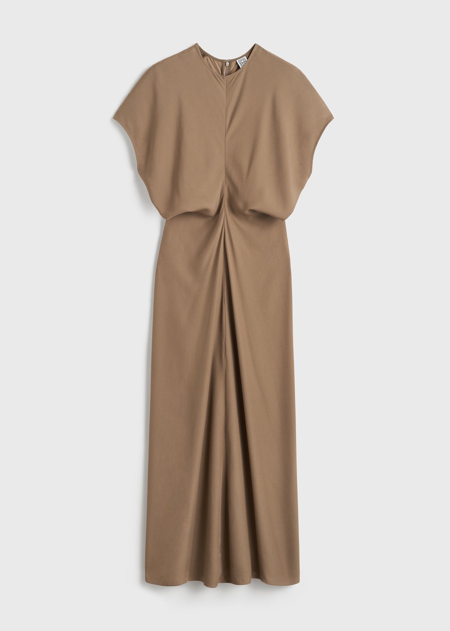 Slouch Waist Crepe Dress - Camel Slouch Waist Crepe Dress - Camel