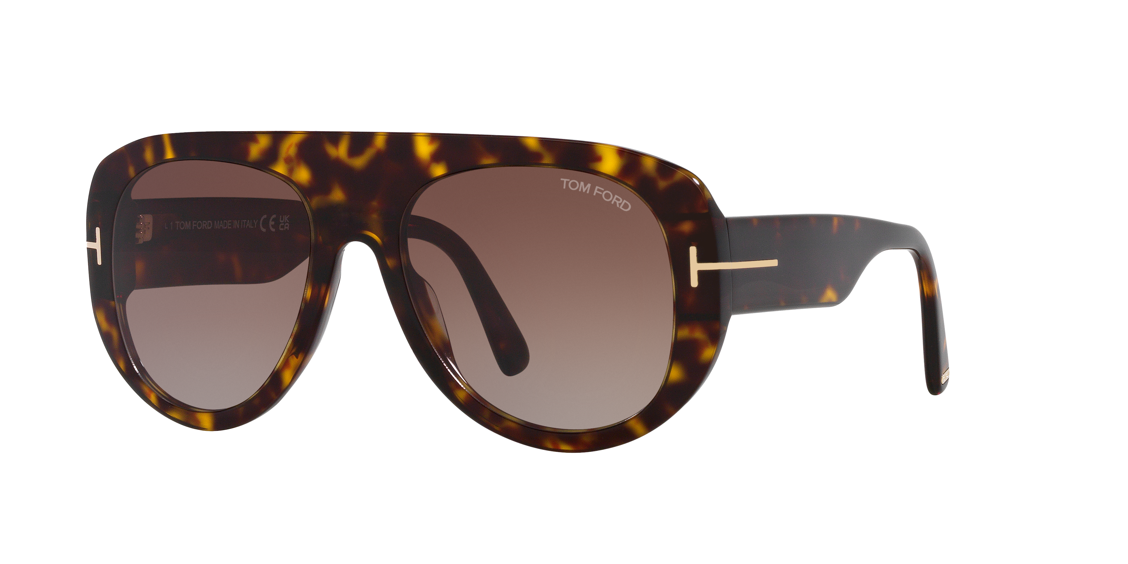 TOM FORD Cecil Sunglasses in Shiny Black & Brown FT0628 CECILIO-02 Sunglasses - Tom Ford Authorized Retailer  main image 4
