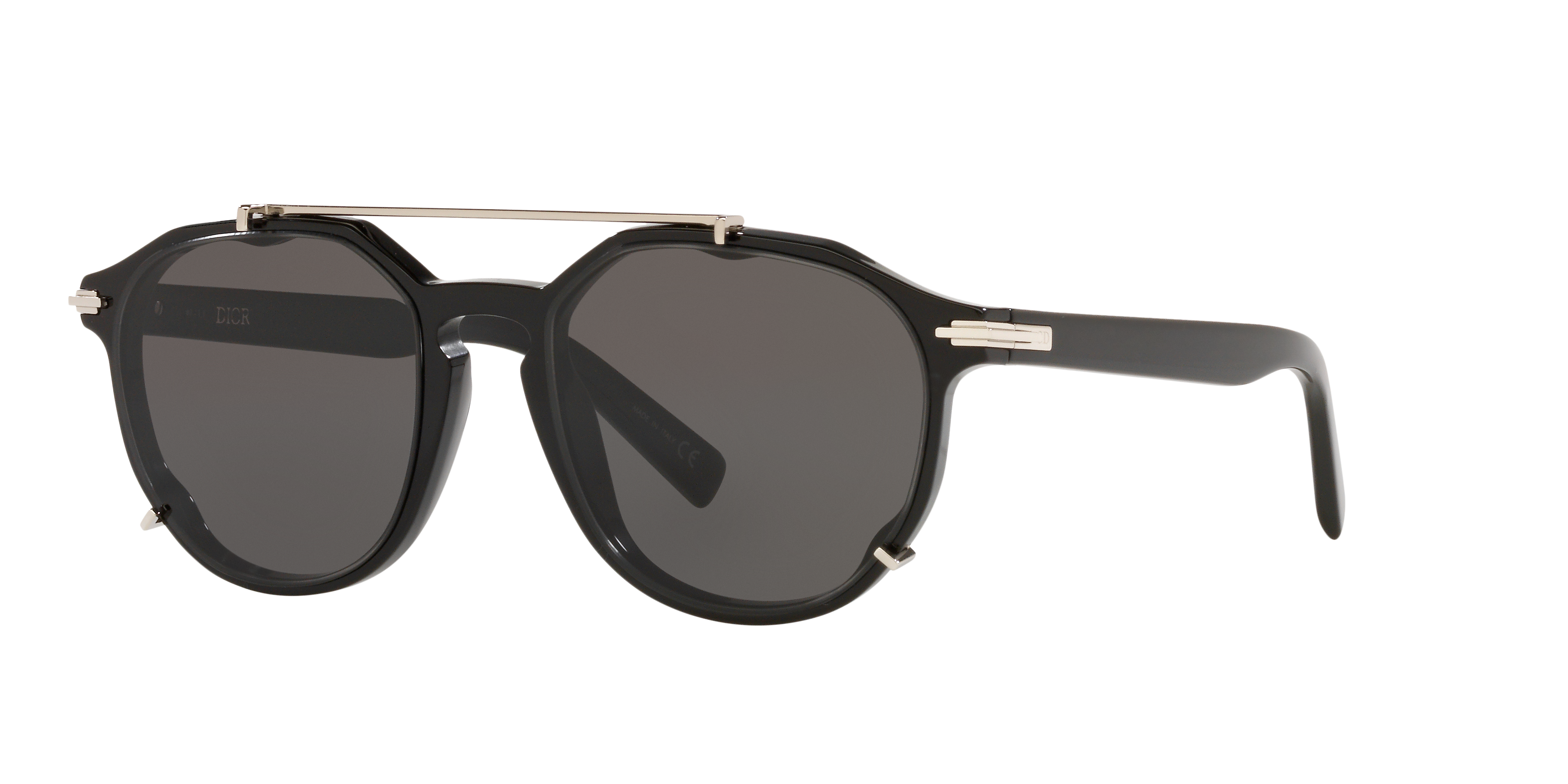 Dior Blacksuit R8u 51mm Round Sunglasses In Shiny Gold Dh/Blue