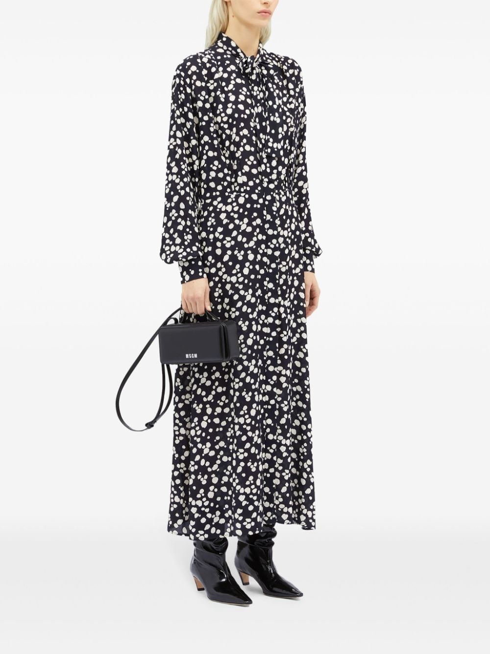 MSGM MSGM Spot-Print Maxi Dress