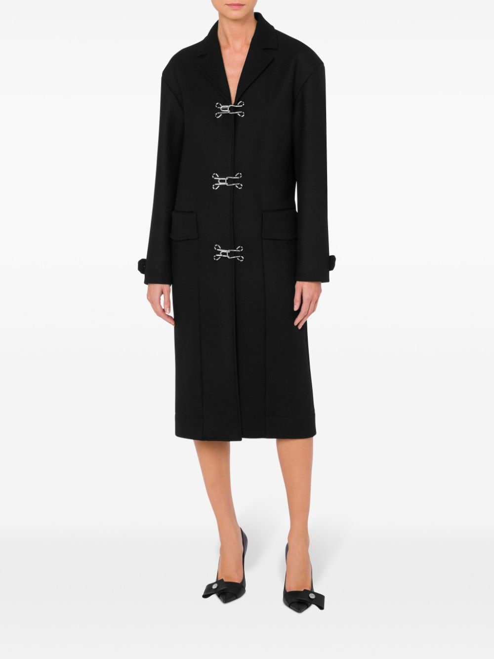 MOSCHINO MOSCHINO JEANS Notched-Collar Single-Breasted Coat
