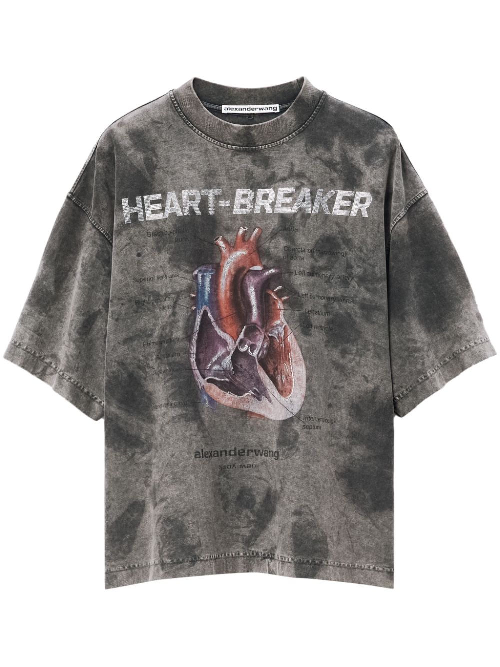 Alexander Wang Heartbreaker Graphic T-Shirt In Grey - 55% Off  