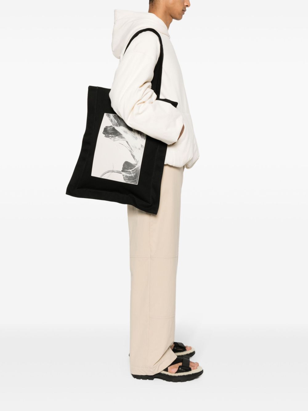 Y3 Y-3 Floral-Print Tote Bag