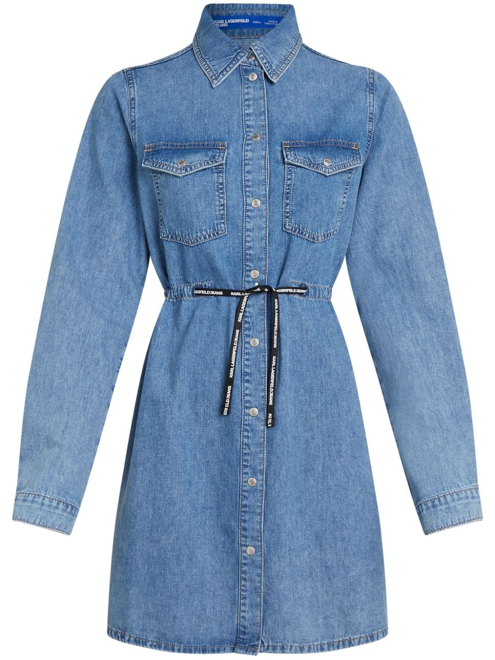 Karl Lagerfeld Denim Shirt Dress In Blue - 50% Off | Editorialist