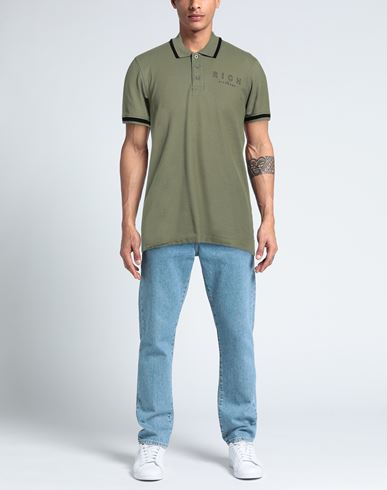 JOHN RICHMOND man polo shirt light grey size s cotton