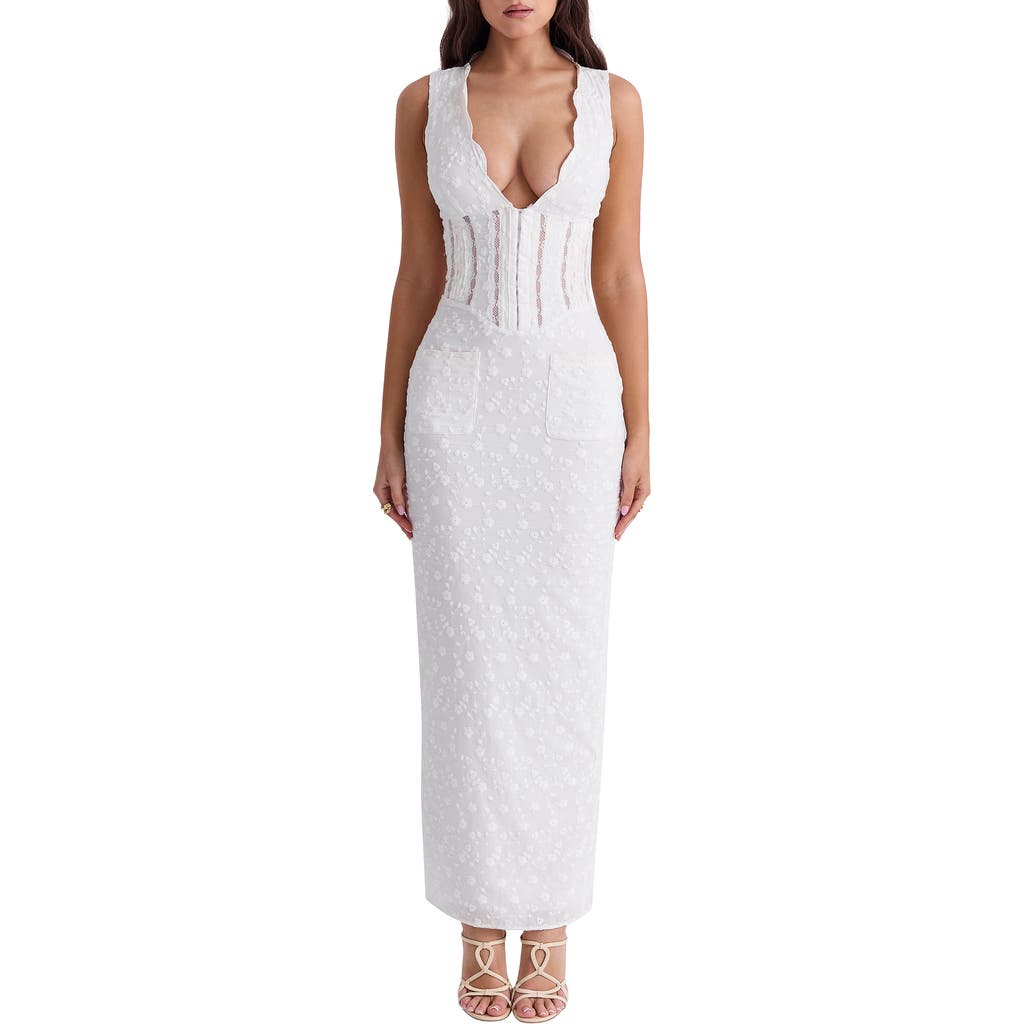 HOUSE OF CB HOUSE OF CB Sophina Embroidered Bustier Dress