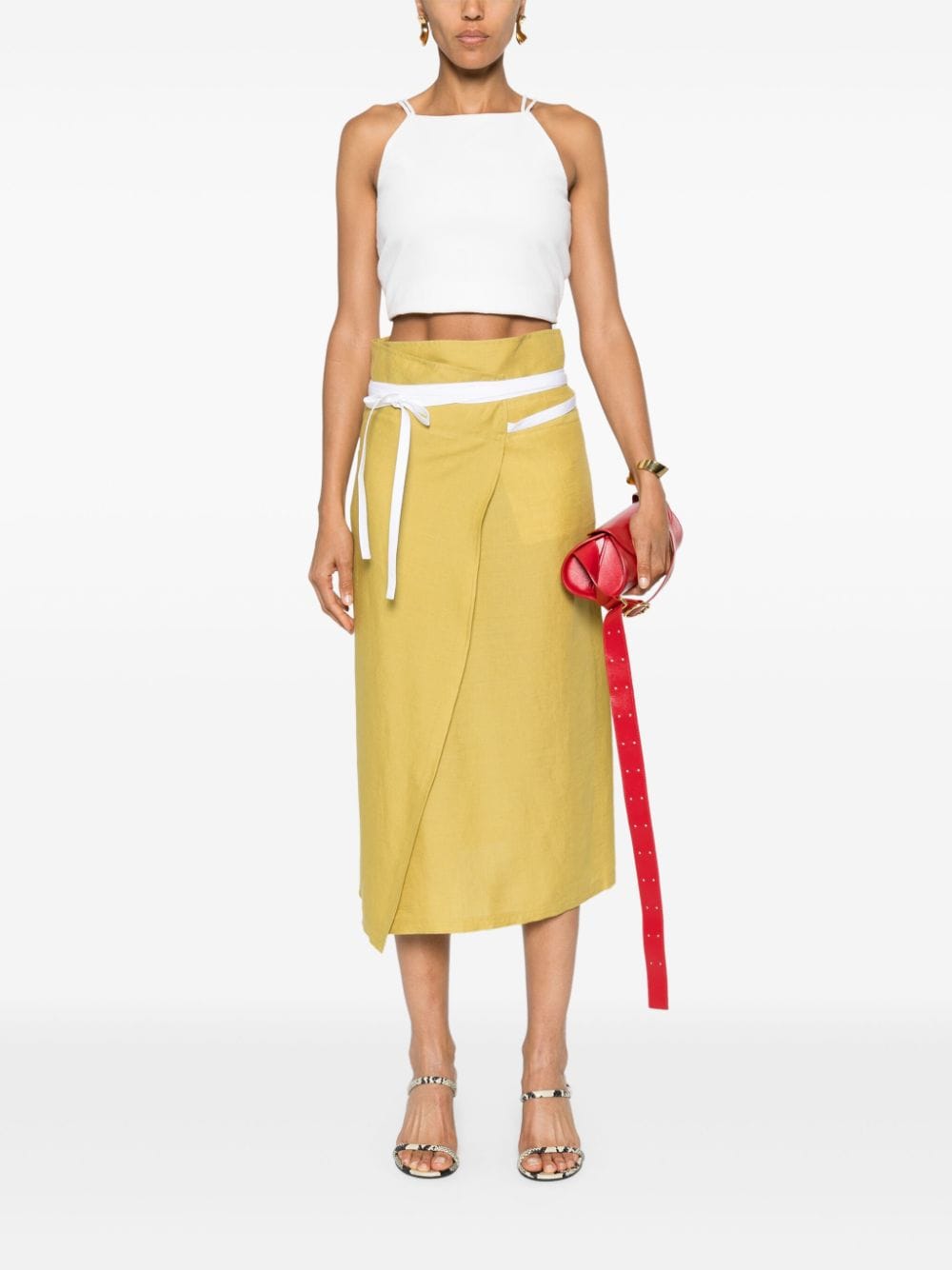 FABIANA FILIPPI Fabiana Filippi Wraparound Midi Skirt