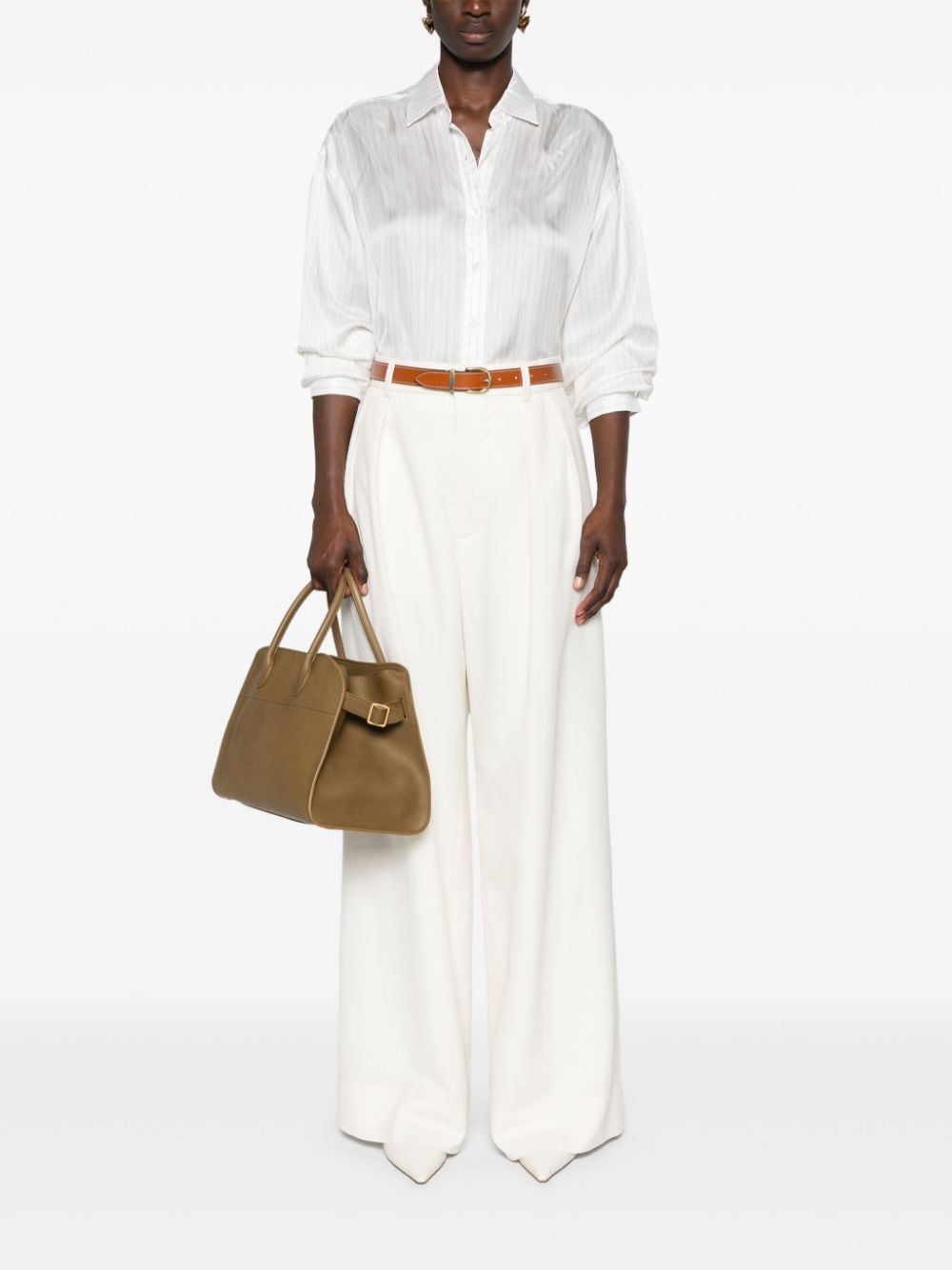 WARDROBE.NYC WARDROBE.NYC Low-Waisted Wide Leg Trousers