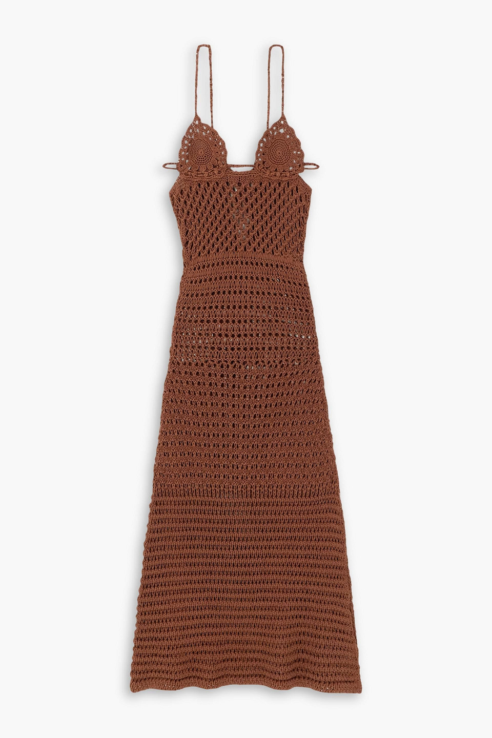 athleta crochet dress Athleta Capri Crochet Cross Strap Cotton Dress Beach Size M Gray Tank 841148
