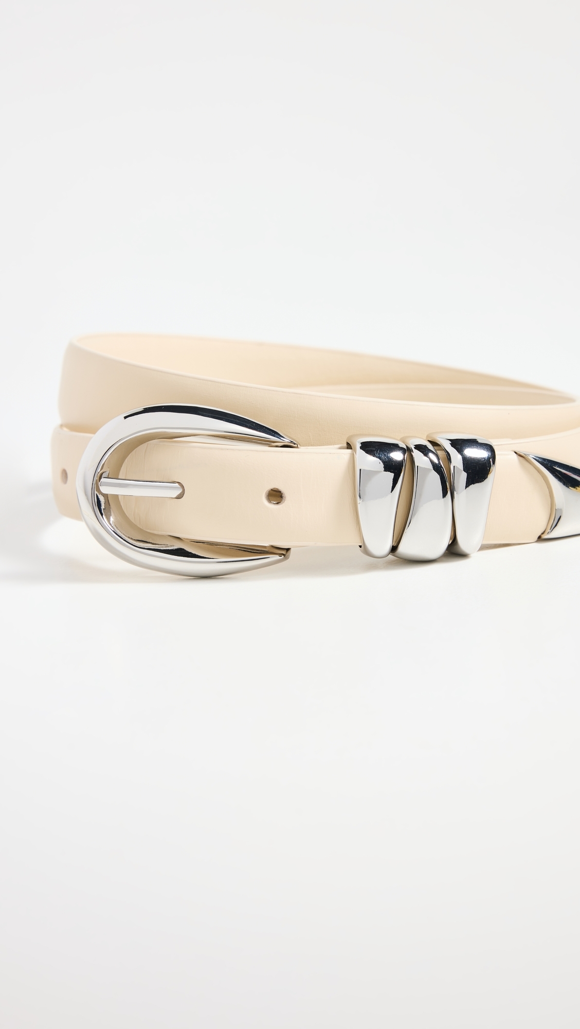 Madewell Triple Metal Keeper Belt - True Black | Editorialist display picture 1
