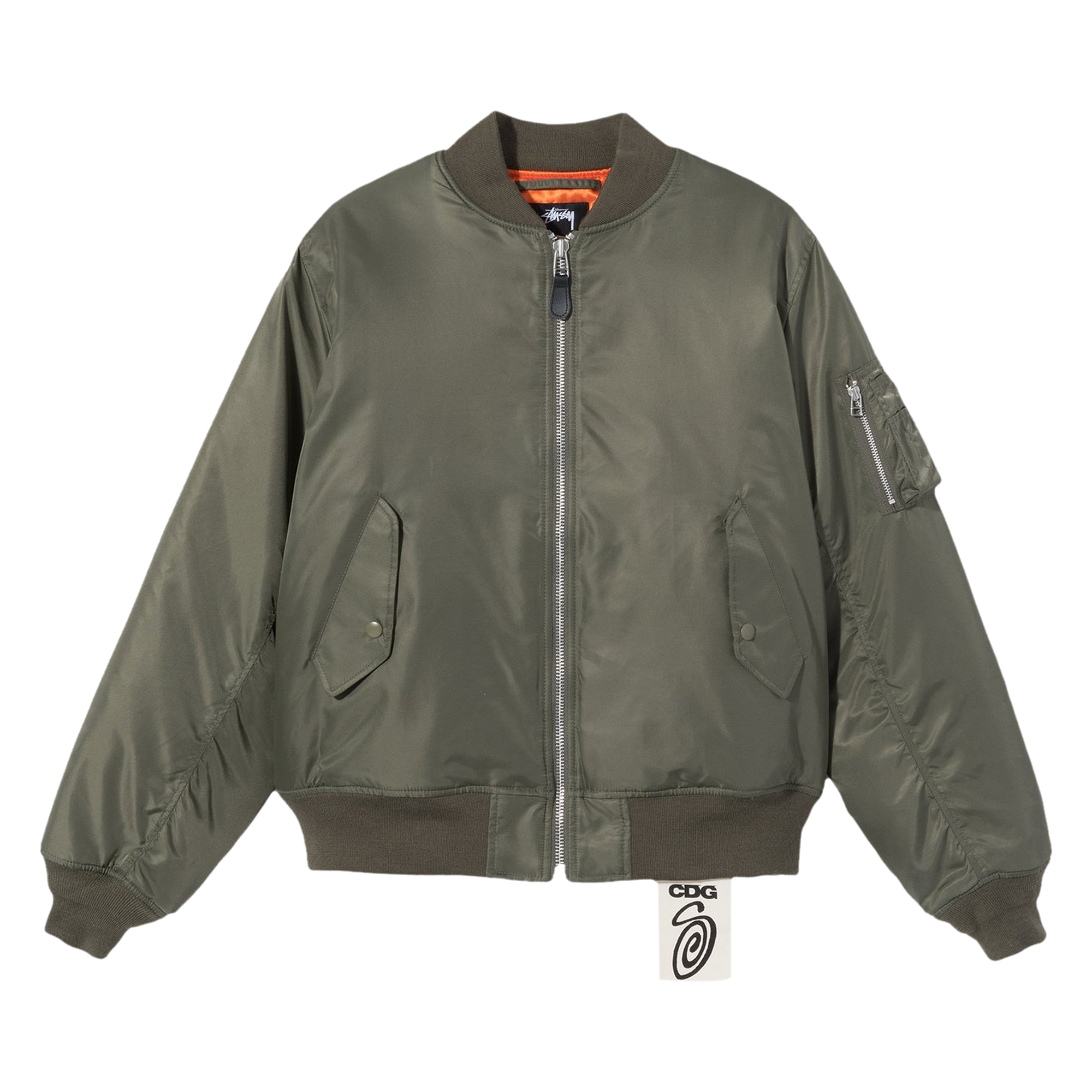 StÜssy X Comme Des Garçons Ma-1 Jacket - Green | Editorialist