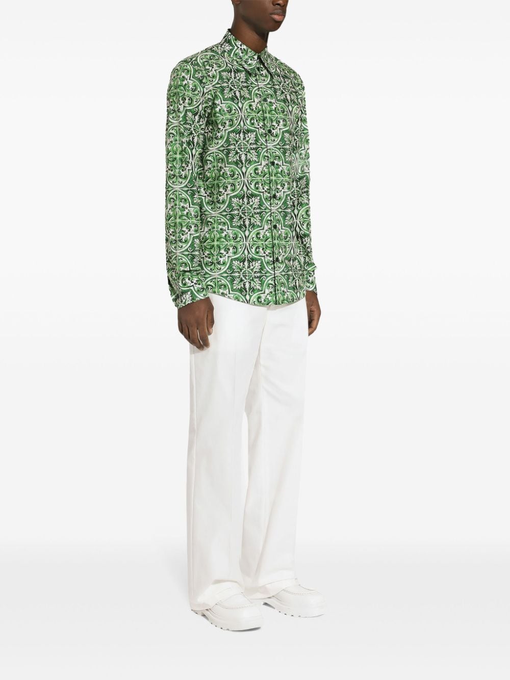 DOLCE & GABBANA Dolce & Gabbana Pressed-Crease Straight-Leg Trousers