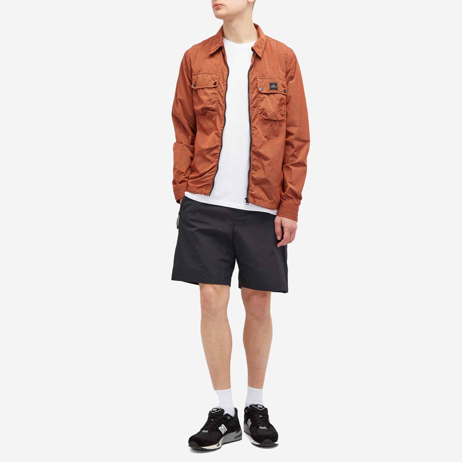Paul Smith Zip Front Nylon Jacket In Red - 50% Off | Editorialist