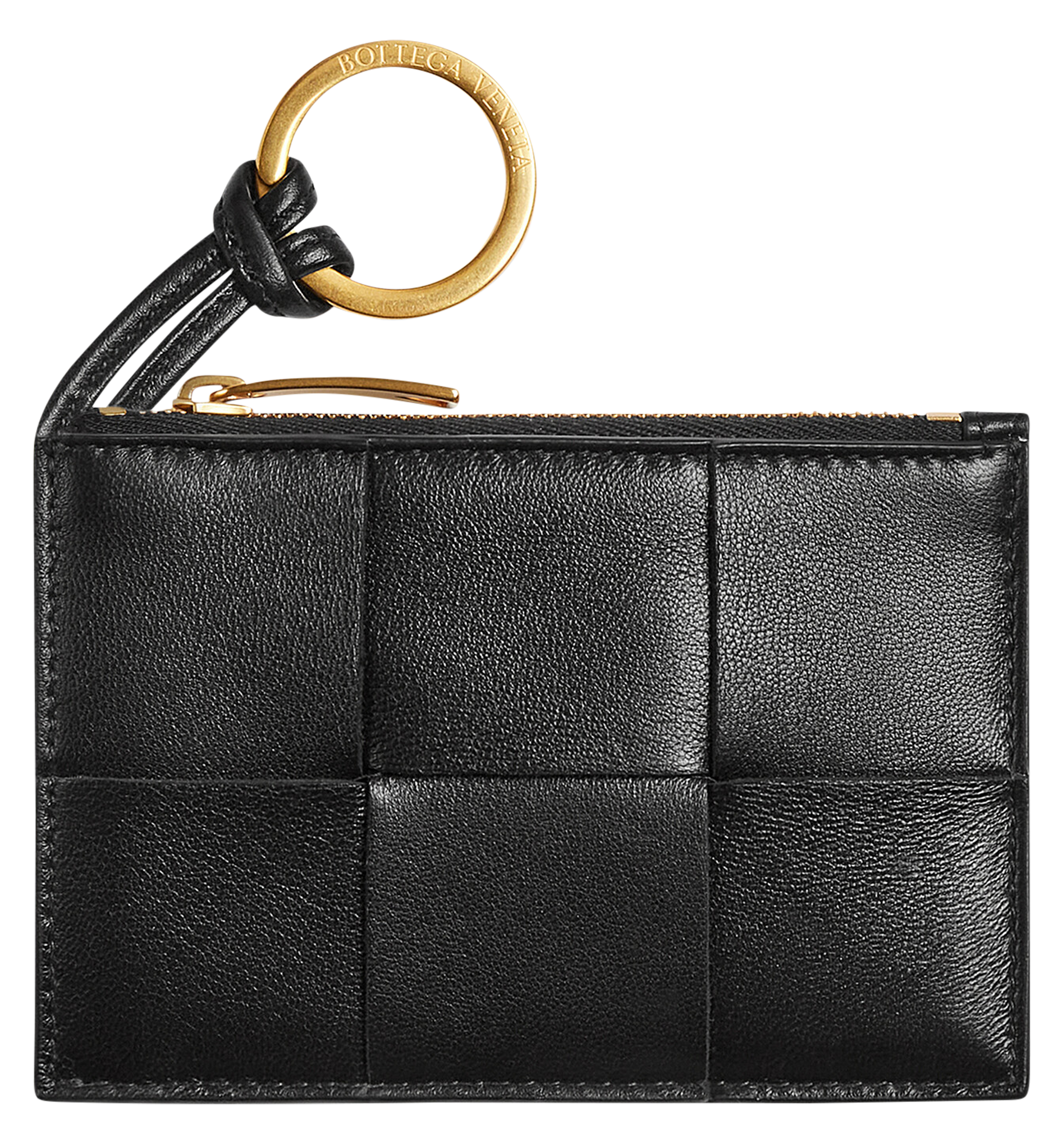 Bottega Veneta Cassette Key Pouch - Black | Editorialist