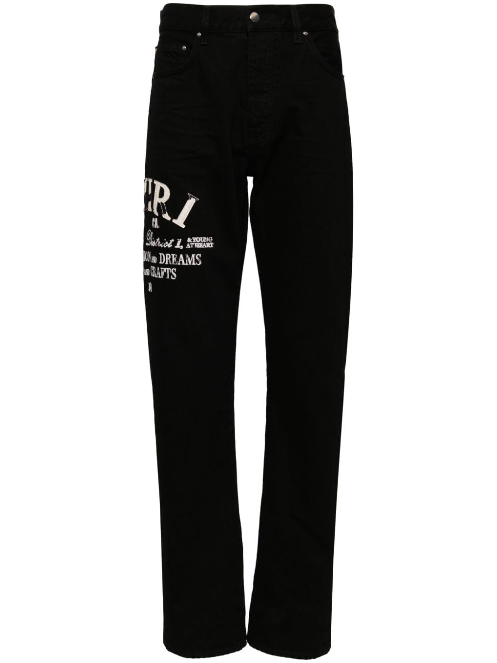 AMIRI AMIRI Logo-Appliqué Straight-Leg Jeans