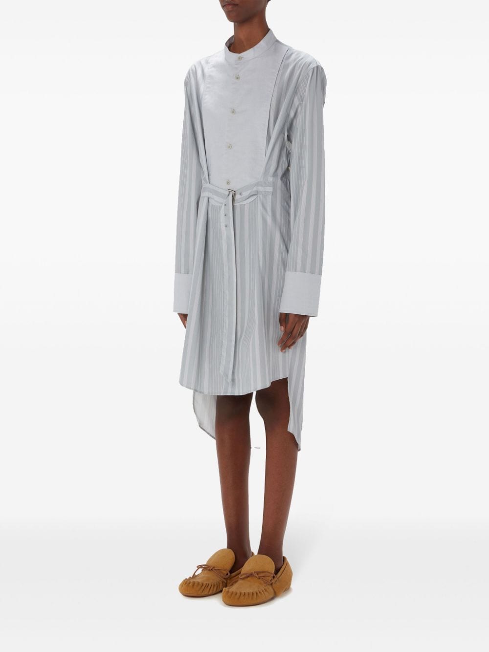 JW ANDERSON JW Anderson Belted Striped Shirtdress