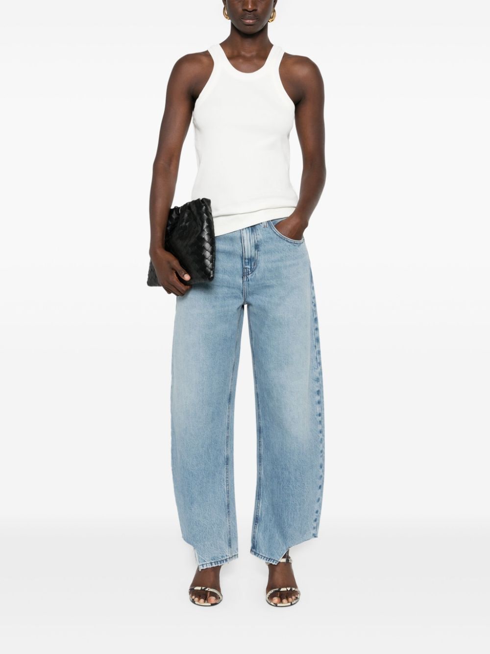 CLOSED Closed Logo-Embroidered Ribbed Tank Top