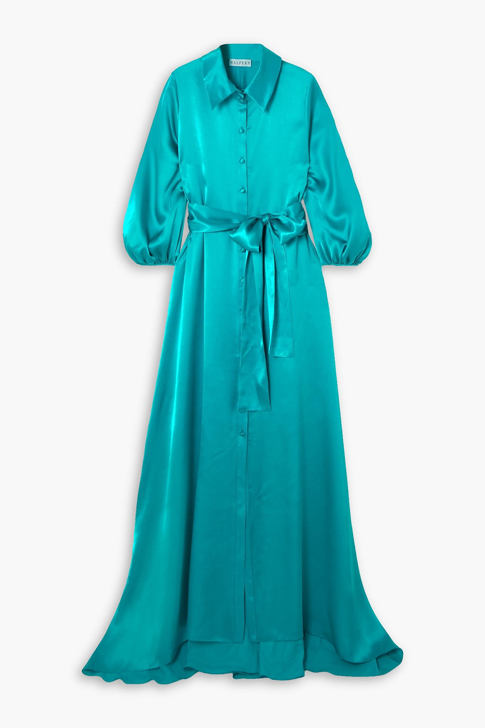 chinese dress ladies Silk Maxi Shirt DressNiue Night Sky / S