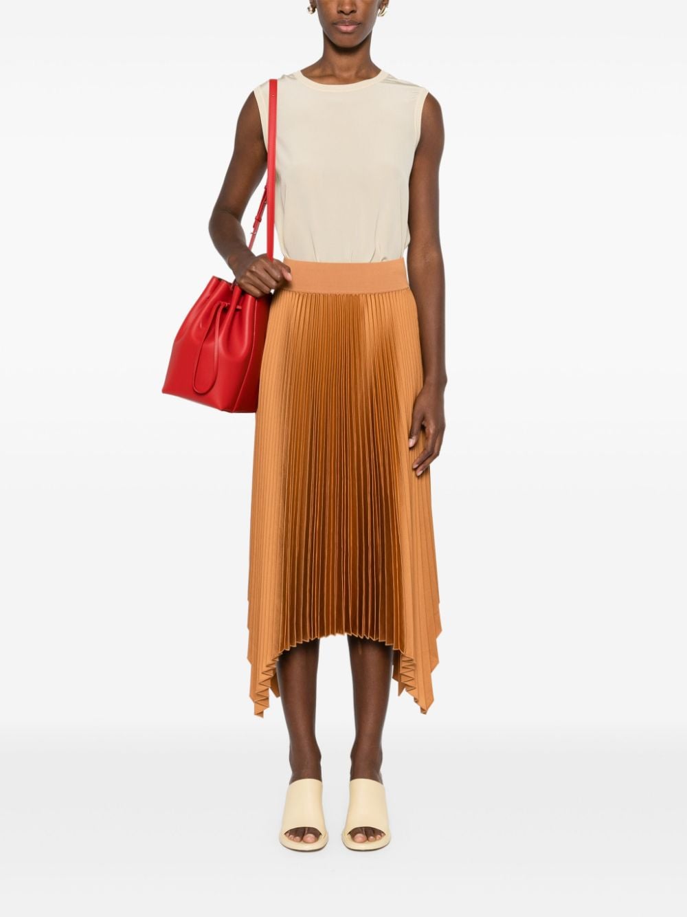 JOSEPH JOSEPH Ribbed-Trim Silk Blouse