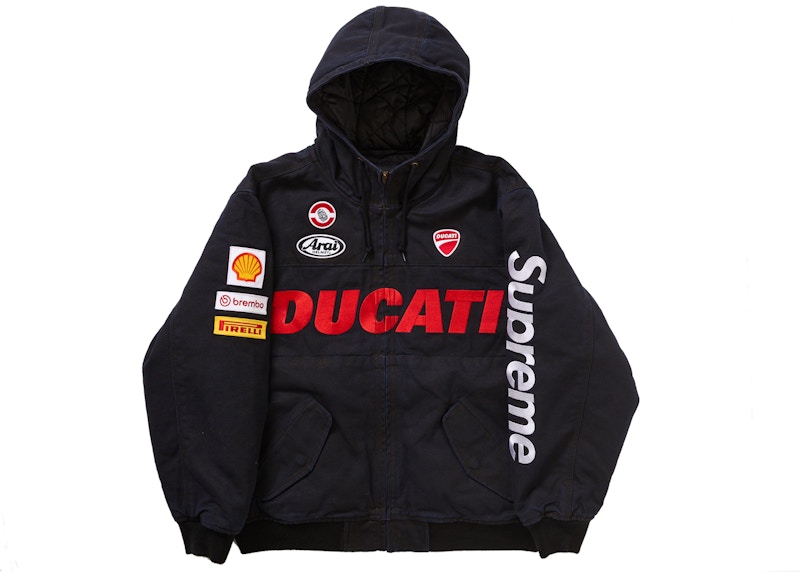 Supreme Ducati Hooded Work Jacket - Black | Editorialist