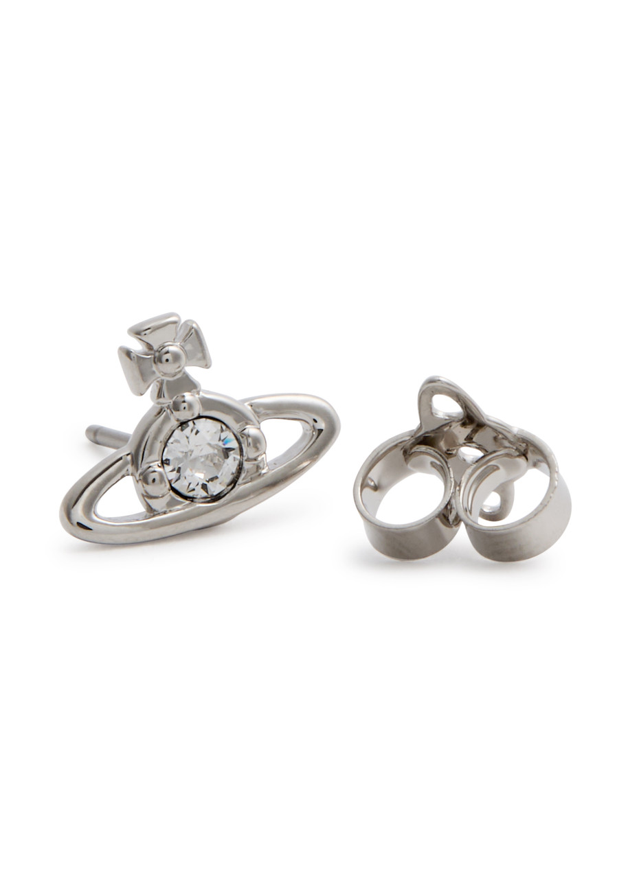 Vivienne Westwood Nano Solitaire Orb Single Stud Earring In Silver