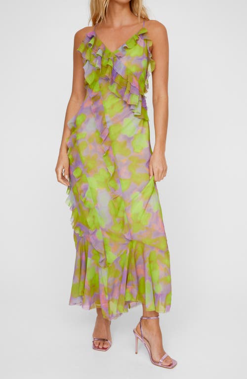nasty gal lime green dress Nasty Gal Women's Fringe Halter Neck Mini Dress in Lime