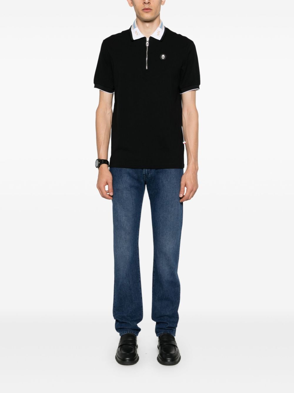 BILLIONAIRE Logo-Patch Jeans