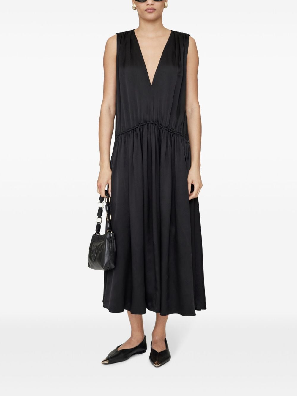 ANINE BING ANINE BING Mia Silk Maxi Dress