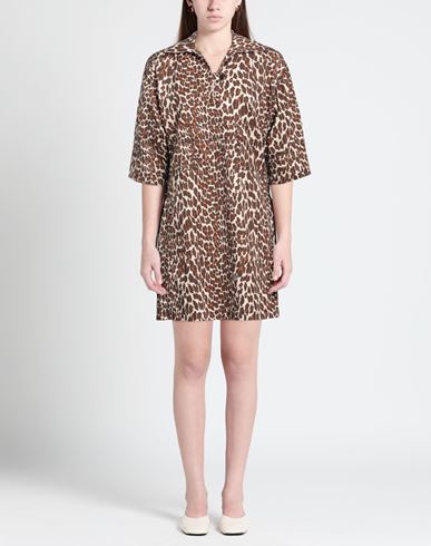 TORY BURCH TORY BURCH Mini Leopard-Print Shirt Dress