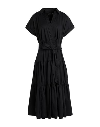 RALPH LAUREN LAUREN RALPH LAUREN Belted Cotton-Blend Tiered Midi Dress
