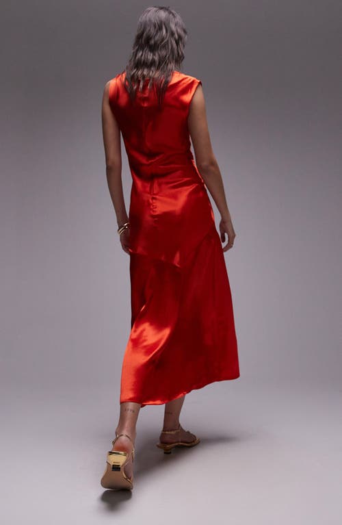 red satin topshop dress Topshop - Satin Twist Strap Maxi Dress - Women - Viscose - 4 US