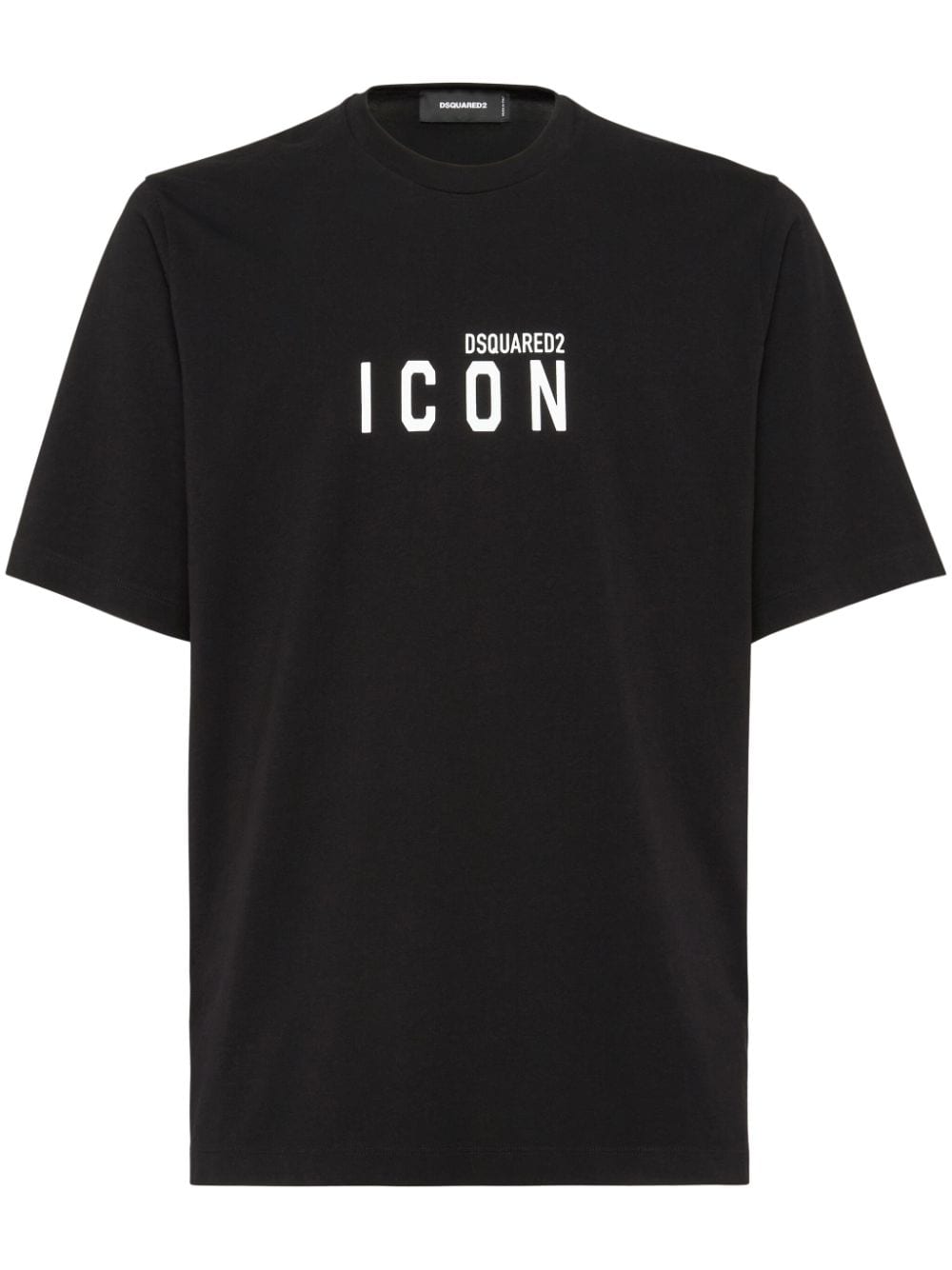 T-shirt Dsquared2 Homme – Noir Coton, Imprimé Logo, Manches Courtes (XXL Vintage)