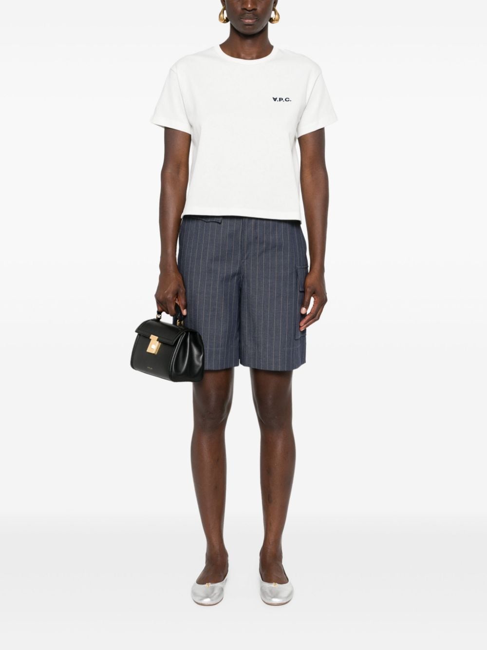 A.P.C. A.P.C. Logo Cropped T-Shirt