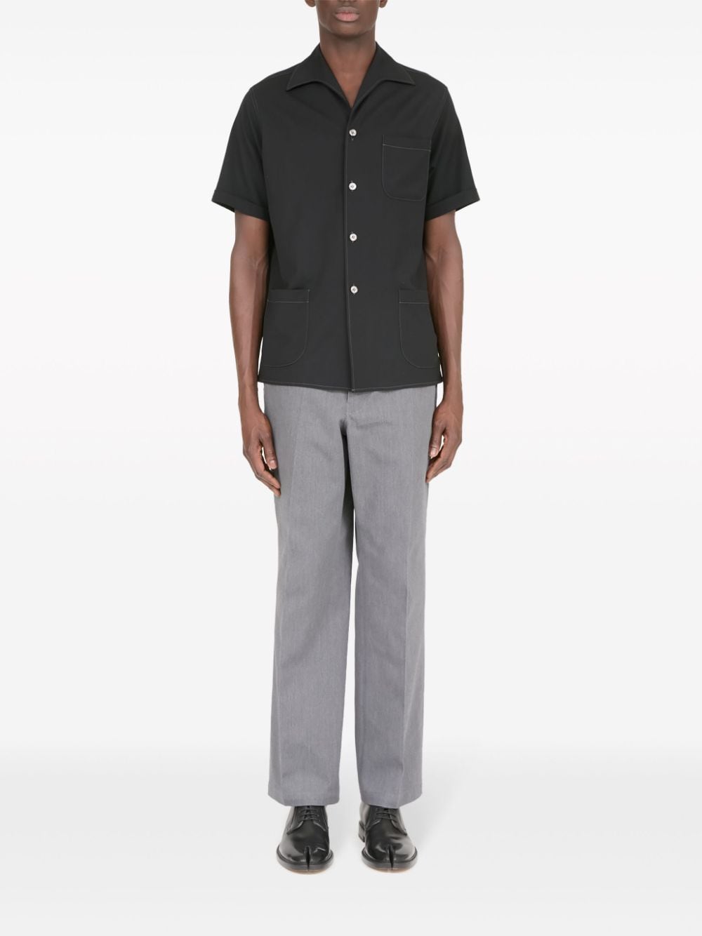 MAISON MARGIELA short-sleeve wool shirt