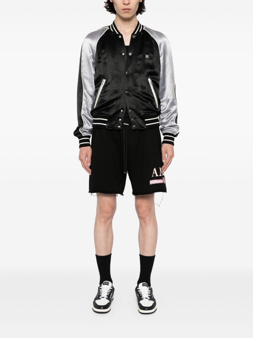 AMIRI AMIRI Logo-Embroidered Cotton Shorts