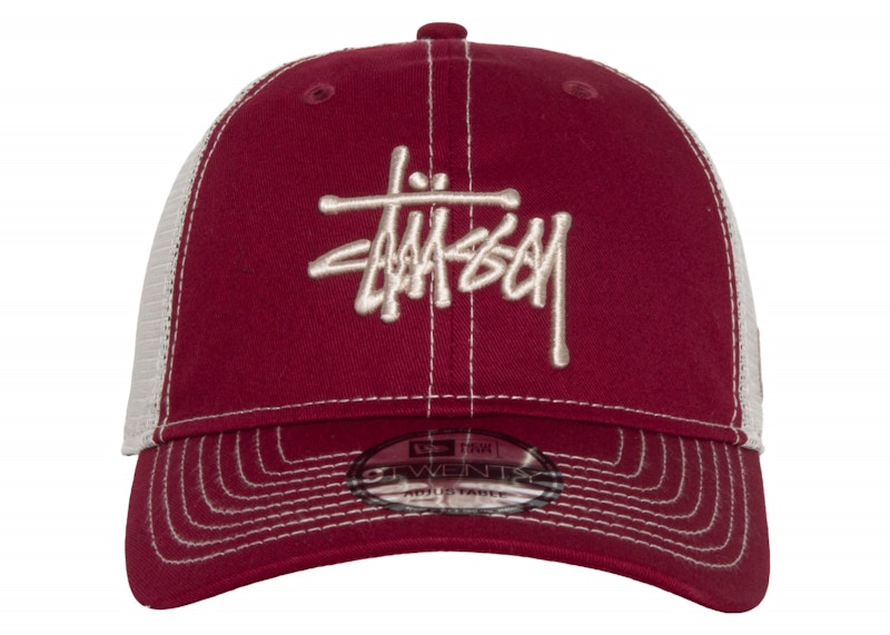 STUSSY×NEW ERA 9TWENTY BASIC TRUCKER StüSsy 9twenty Basic Trucker Hat - Cardinal | Editorialist