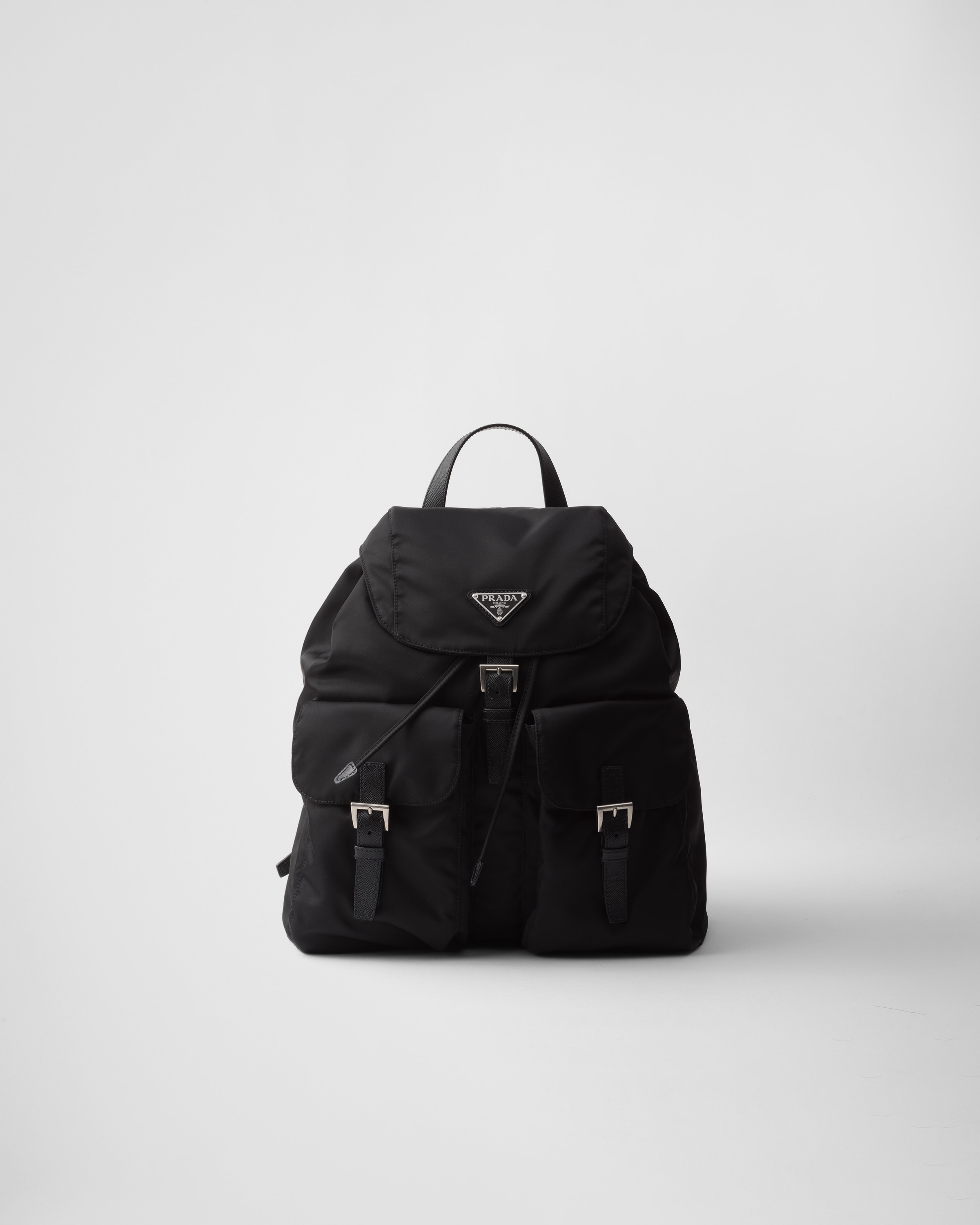 Prada Re-Nylon Multi-Pocket Backpack - Brown | Editorialist