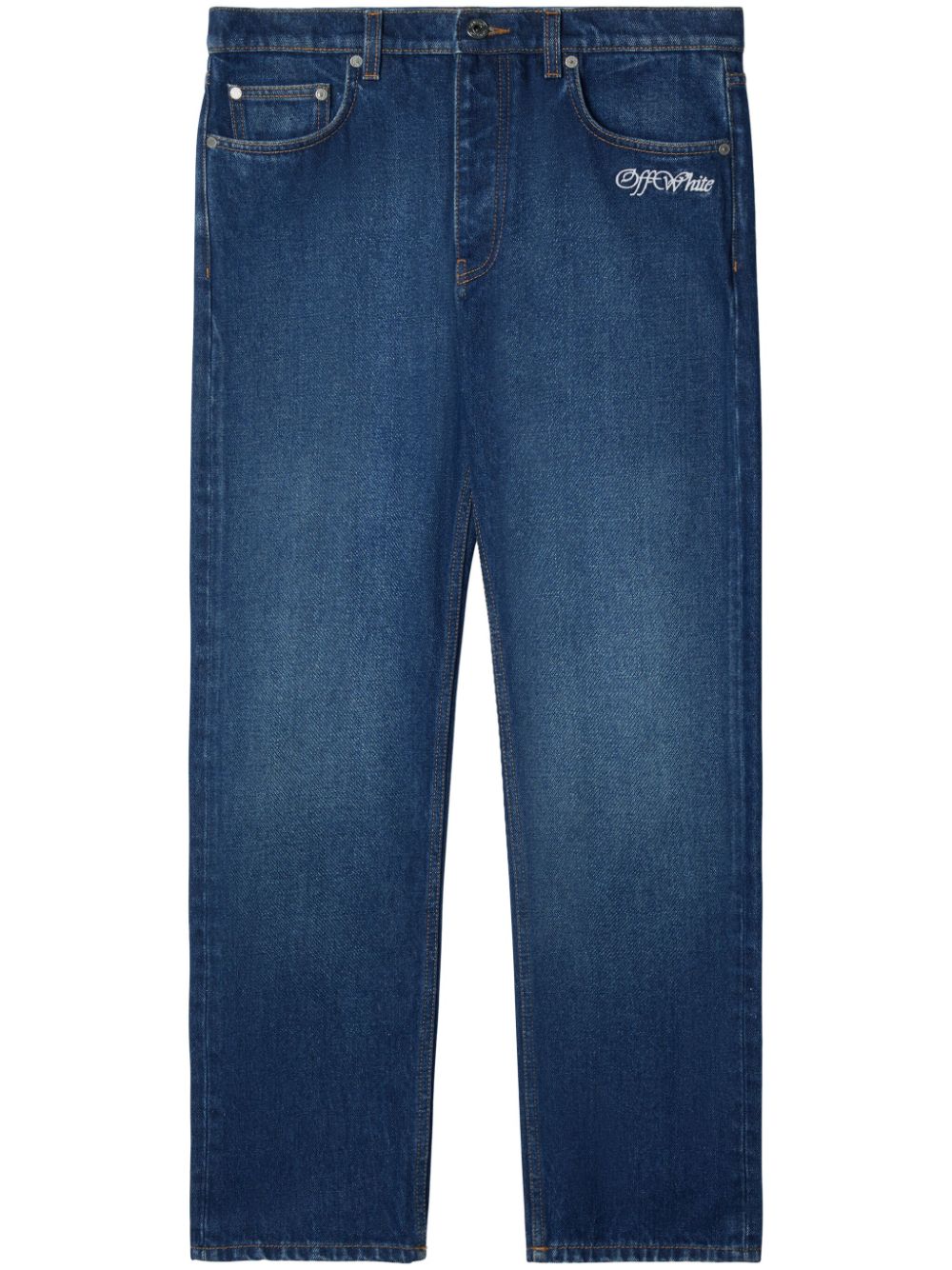 OFF-WHITE Off-White Script Tapered Jeans
