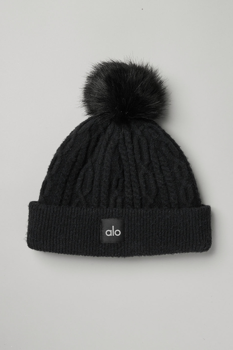 alo cable knit Beanie Black Alo Yoga Black Beanie New | Mercari main image 3