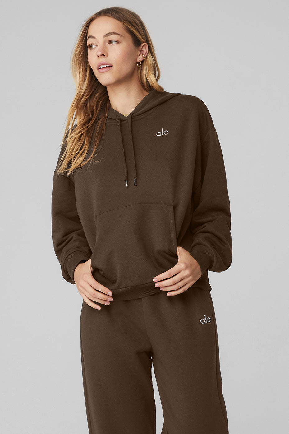 Alo Yoga Accolade Hoodie In Brown, Size - Espresso | Editorialist