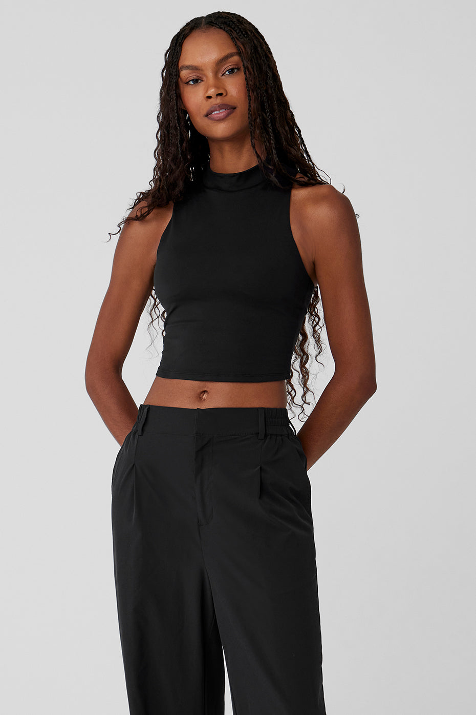 Alo Yoga Alosoft Top That Bra Tank In Size - Black | Editorialist