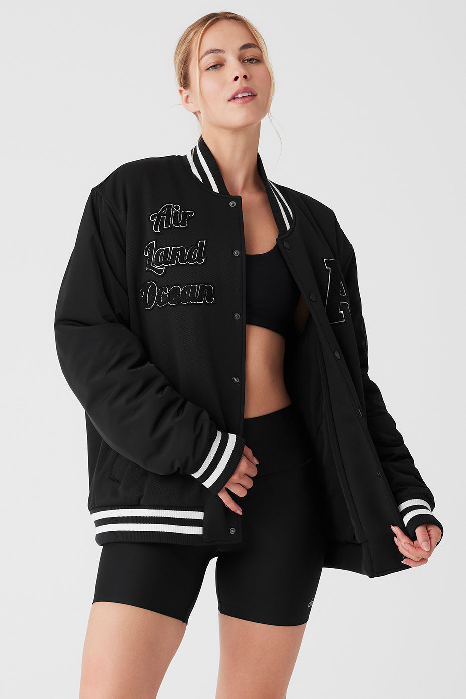 Alo Yoga G.O.A.T Jacket In Size - Black | Editorialist