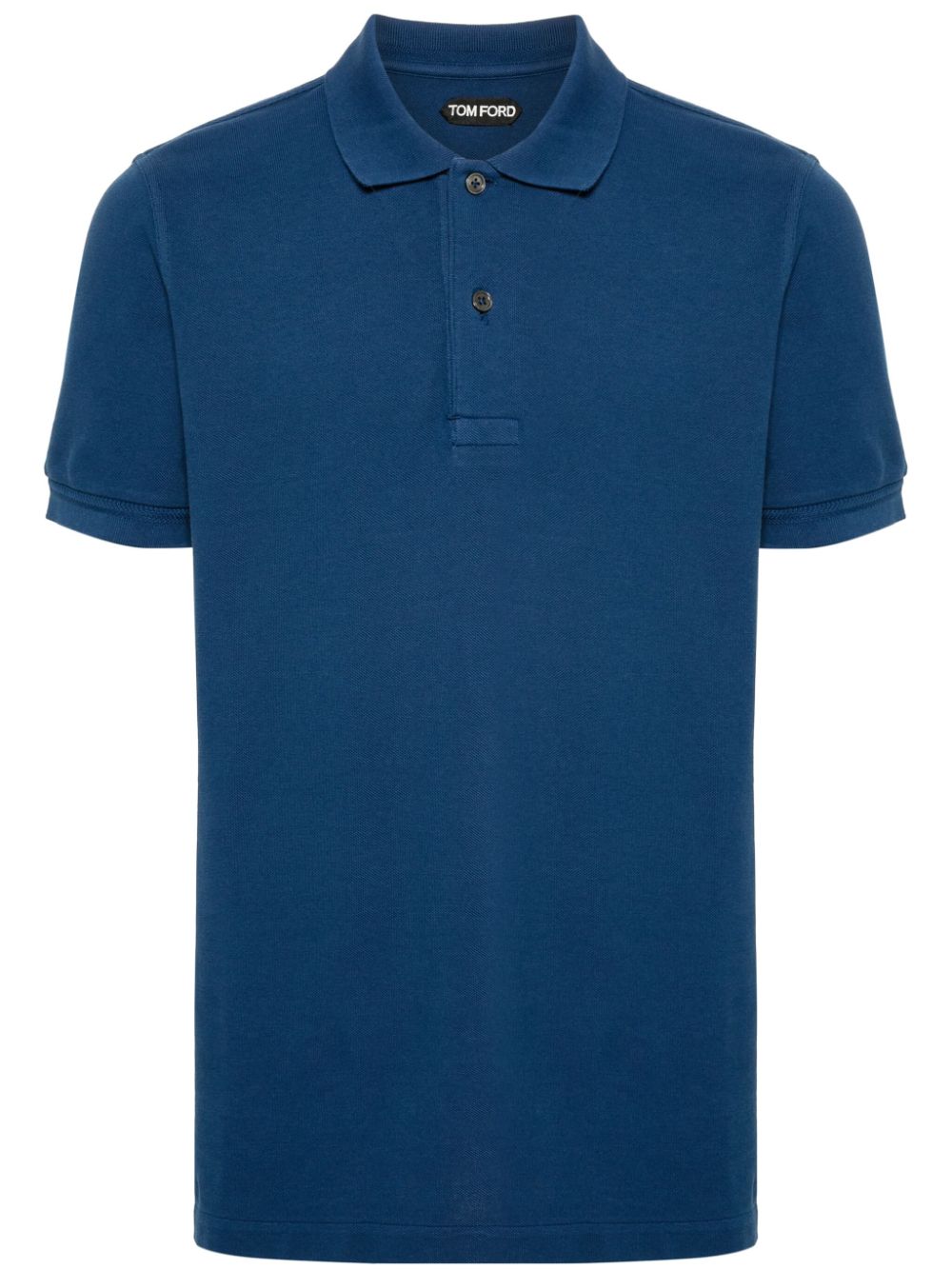 Tom Ford Button-Up Cotton Polo Shirt In Blue 40% Off Editorialist