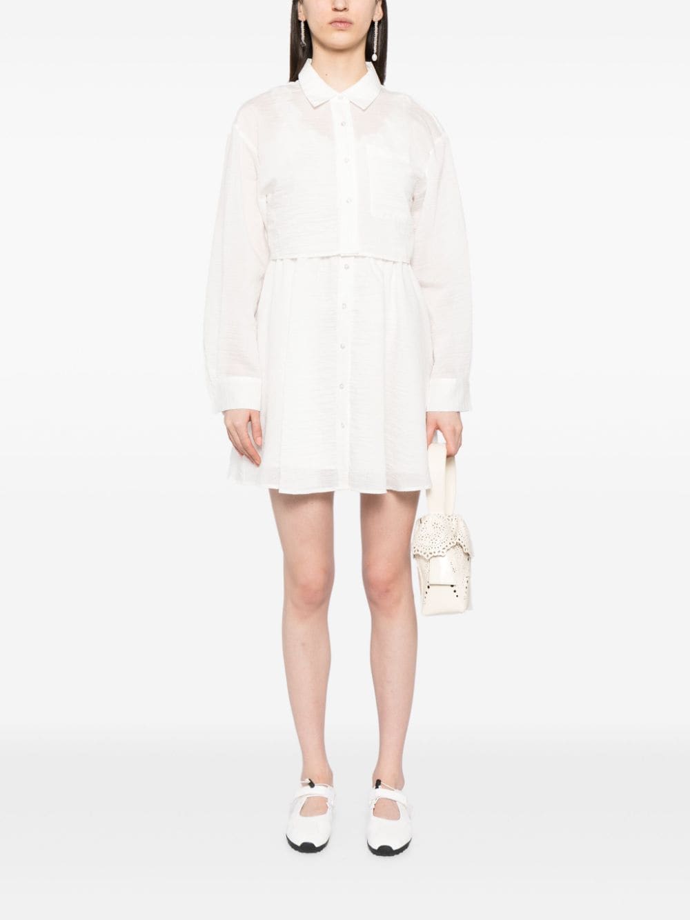 B+AB b+ab Crinkled Two-Piece Dress Set