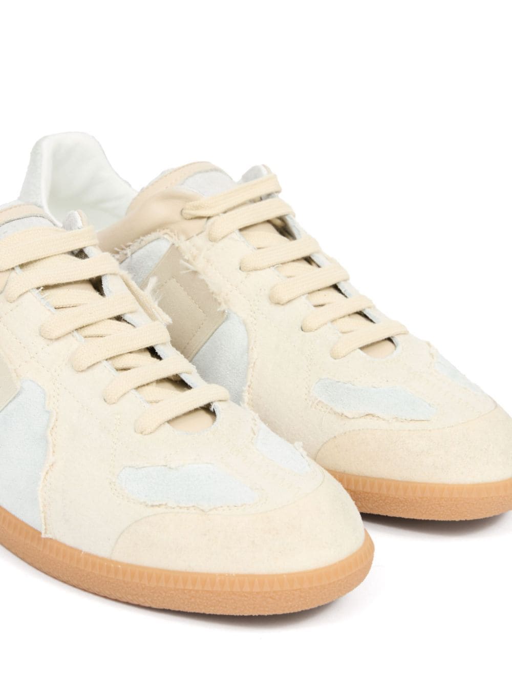 Maison Margiela Replica Inside Out Leather Sneakers - Neutrals