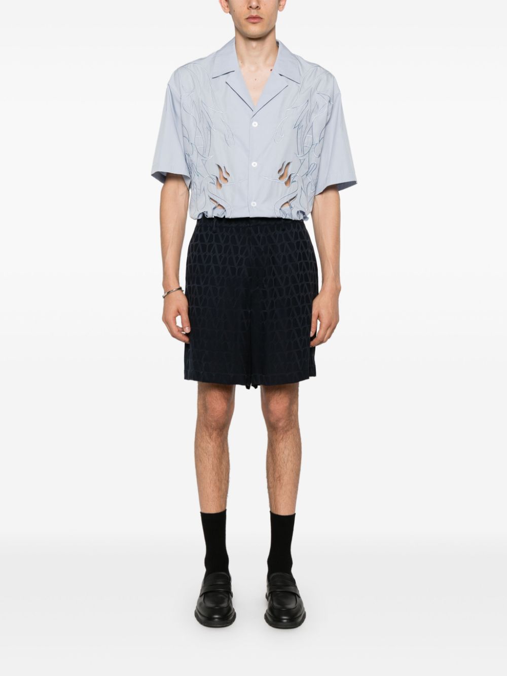 VALENTINO Toile Iconographe Jacquard Chino Shorts