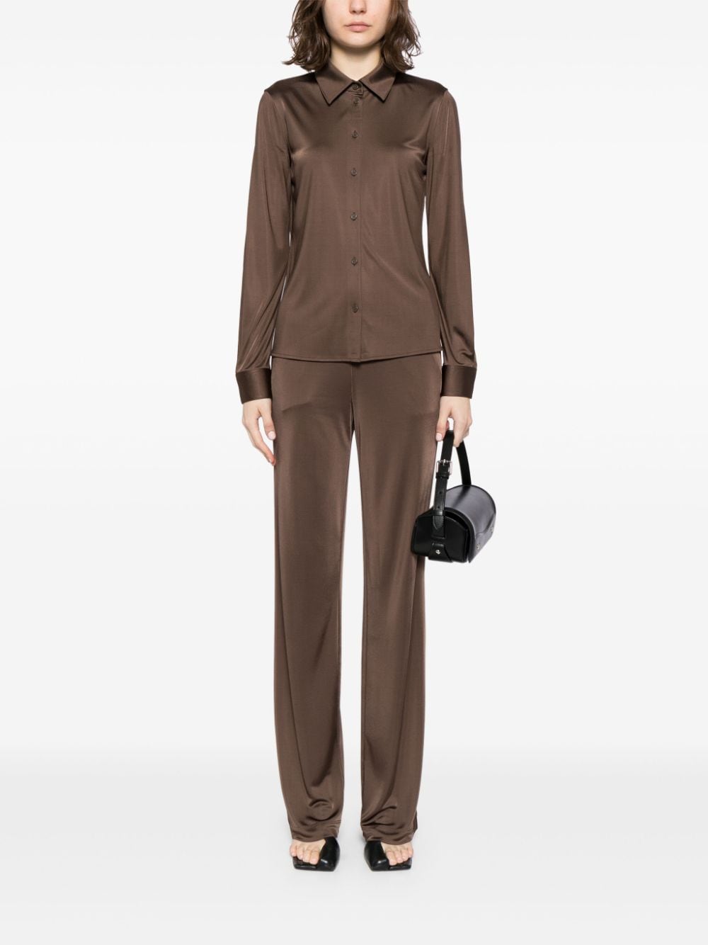 HELMUT LANG Helmut Lang Satin Button-Up Shirt